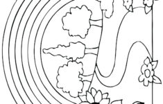 Rainbow Coloring Page Preschool At GetColorings Free Printable ...